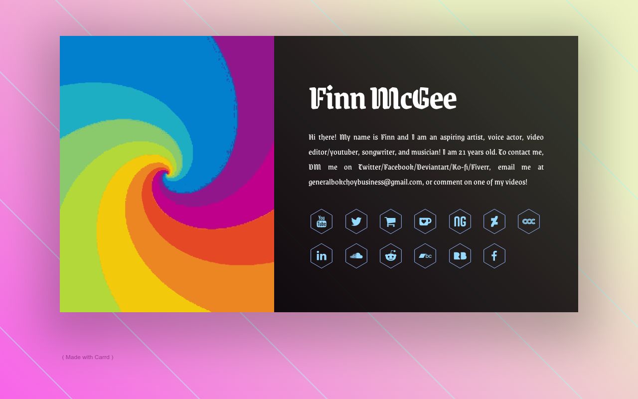 Finn's Professional Carrd!